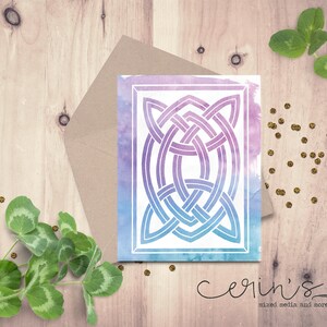 Celtic Watercolor Card Set~celtic Note Card~blank Greeting Card Set ...