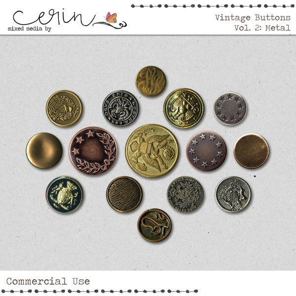 Metal Uniform Buttons - Etsy