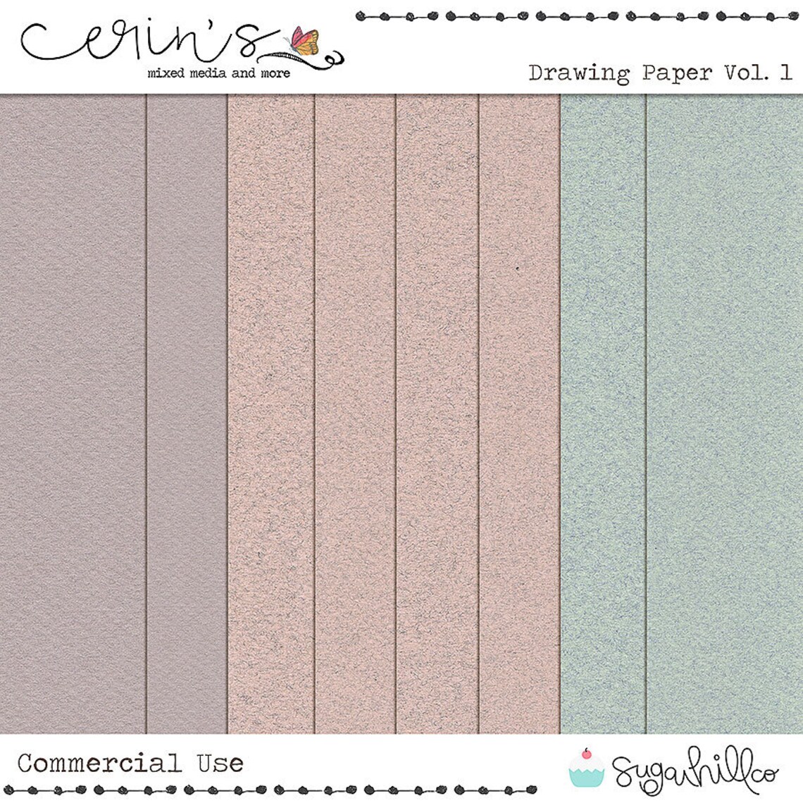 Drawing Paper Pack Vol 1 Commercial Use Digital Paper - Etsy