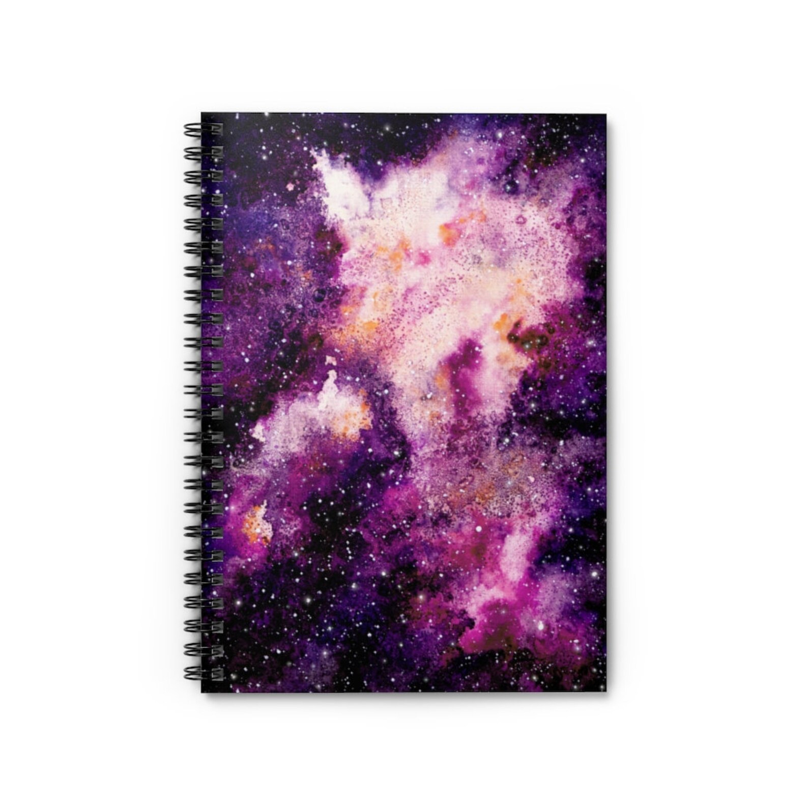 Pink Galaxy Spiral Notebook~ruled Line Space Journal~beautiful Night ...