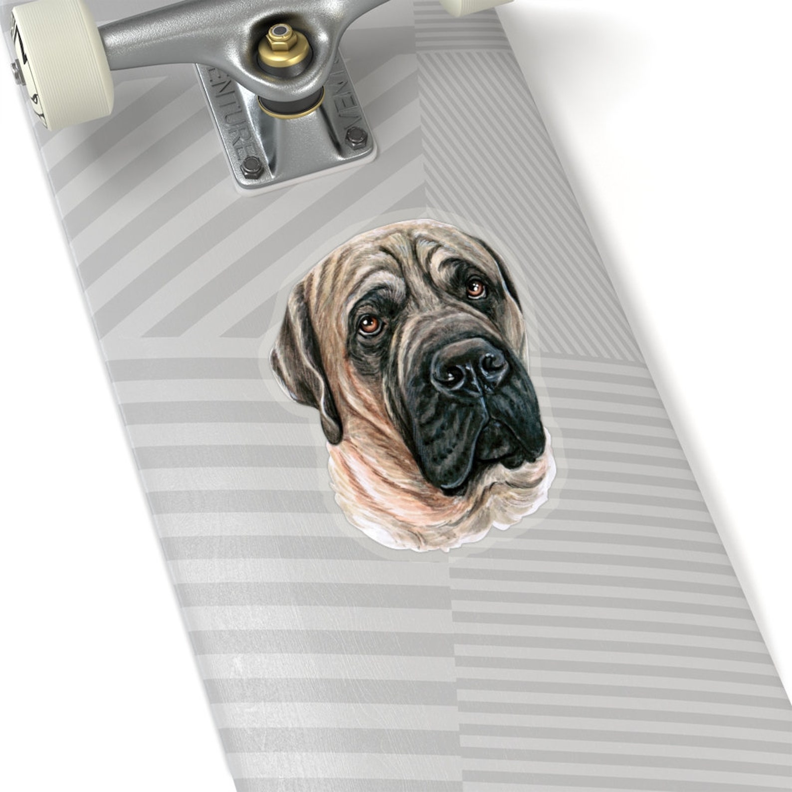 English Mastiff Sticker~hand Drawn Dogs Kiss-cut Decal~pretty Pet ...