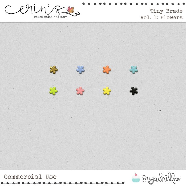 Flower Brads - Etsy