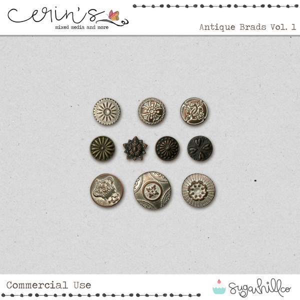 Scrapbooking Brads - Etsy