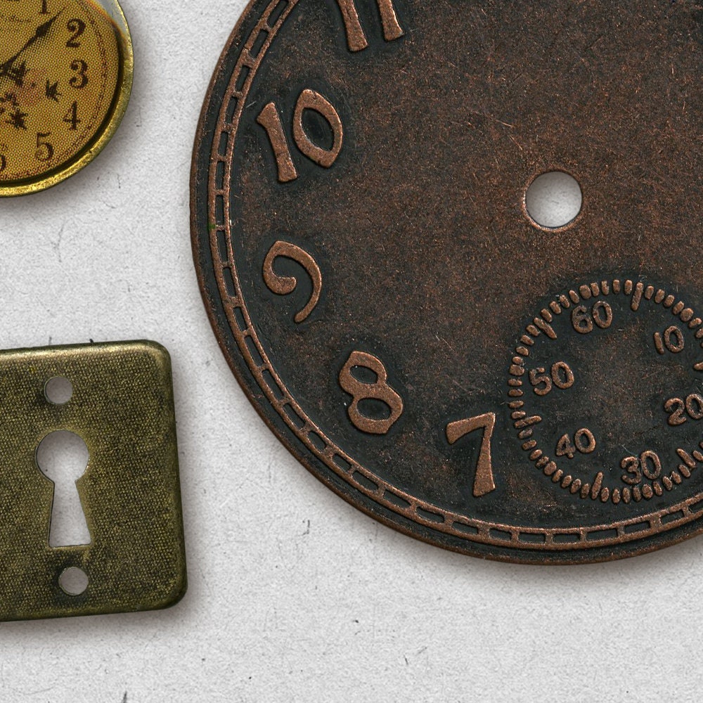 Digital Charms~vintage Charms~commercial Use Elements~time Charms~gears ...