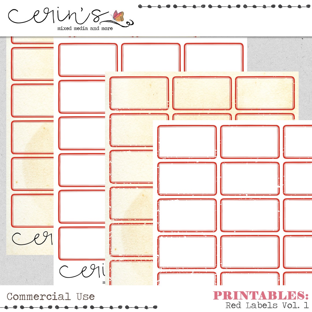 Vintage Labels Collage Sheet Printable~junk Journal Ephemera Elements ...