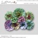 Marbled Paper Flowers Vol.1~realistic Digital Flower Elements ...