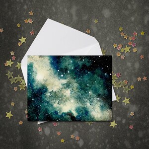 Galaxy Mixed Set Watercolor Notecards~painted Night Sky Scenery Cards ...