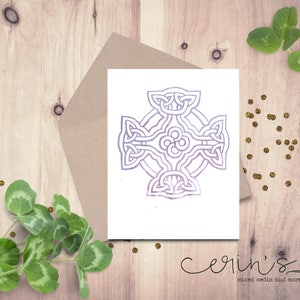 Celtic Note Card Set~blank Greeting Card Set~celtic Watercolor Card ...