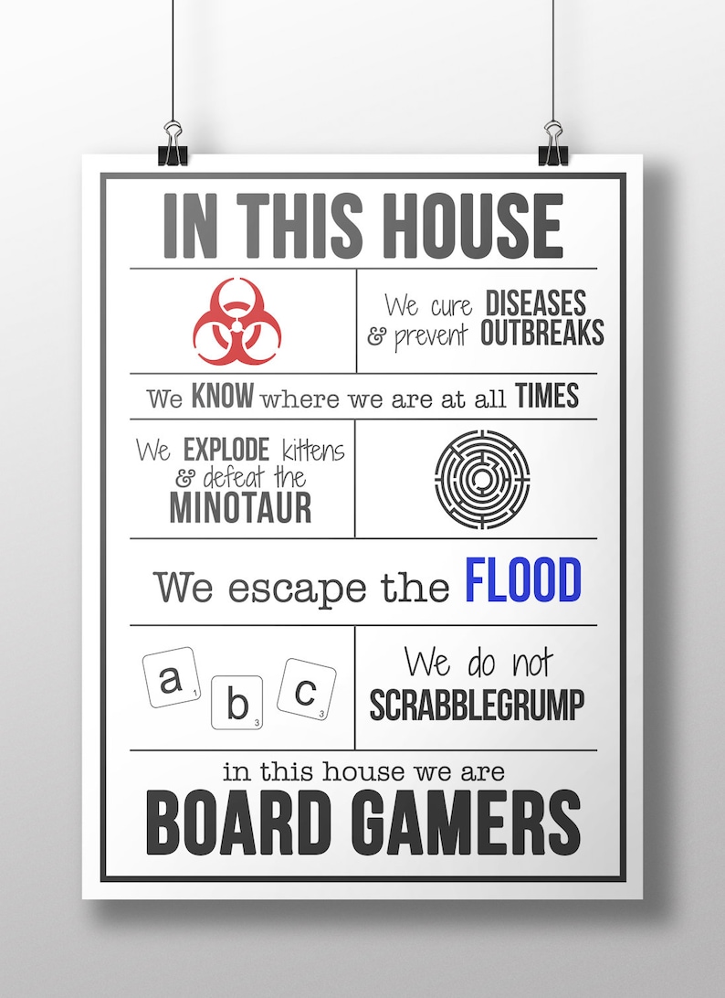 Printable Customized Hobby Game Wall Artcustom Board Game - Etsy