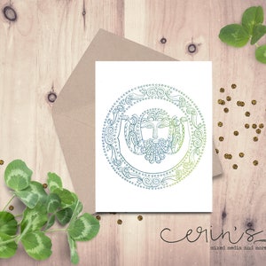 Celtic Note Card Set~blank Greeting Card Set~celtic Watercolor Card ...