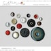 Digital Buttons~vintage Buttons~commercial Use Elements~realistic ...