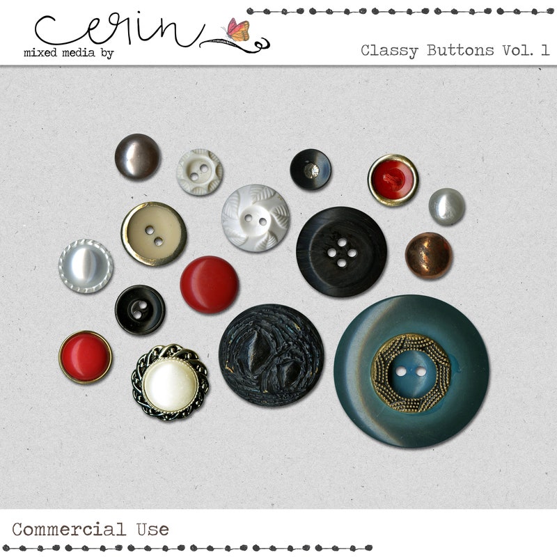 Realistic Buttons - Etsy