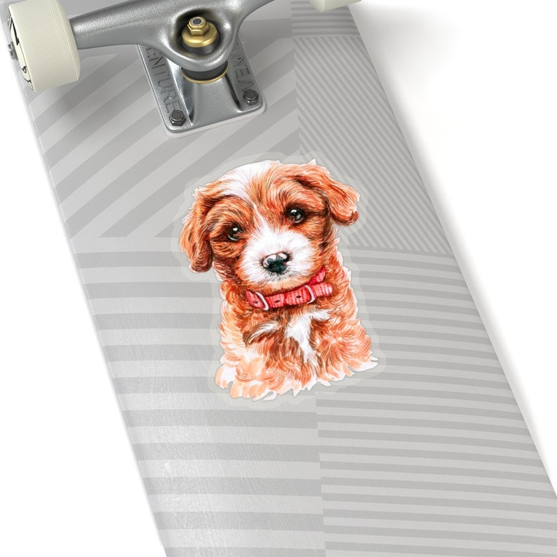 Cavoodle Sticker~hand Drawn Dogs Kiss-cut Decal~pretty Pet Accessories ...