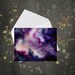 Watercolor Purple and Pink Galaxy Notecards~watercolor Night Sky Cards ...