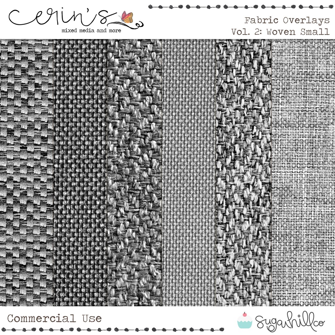 Fabric Overlays Vol.2~woven Commercial Use Digital Textures~high ...