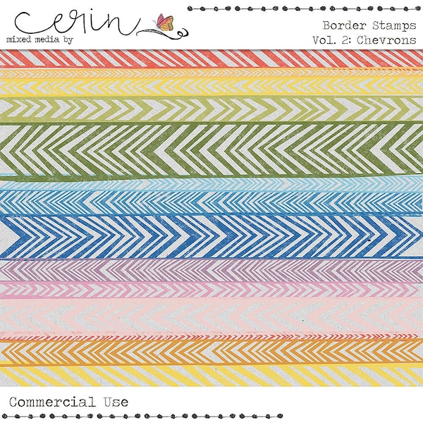Chevron Borders - Etsy