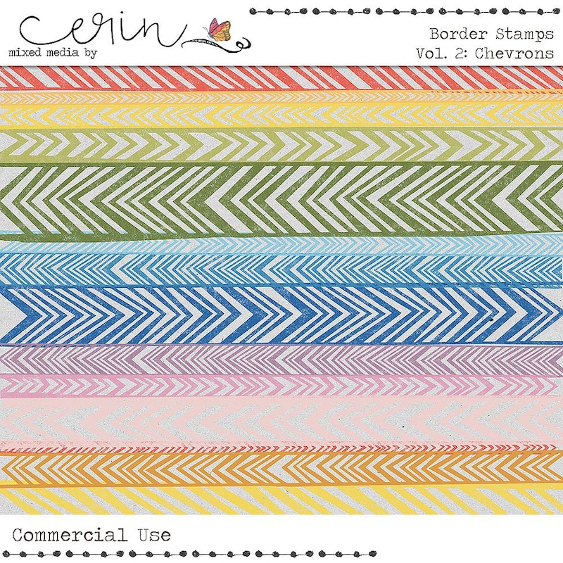 Chevron Borders - Etsy