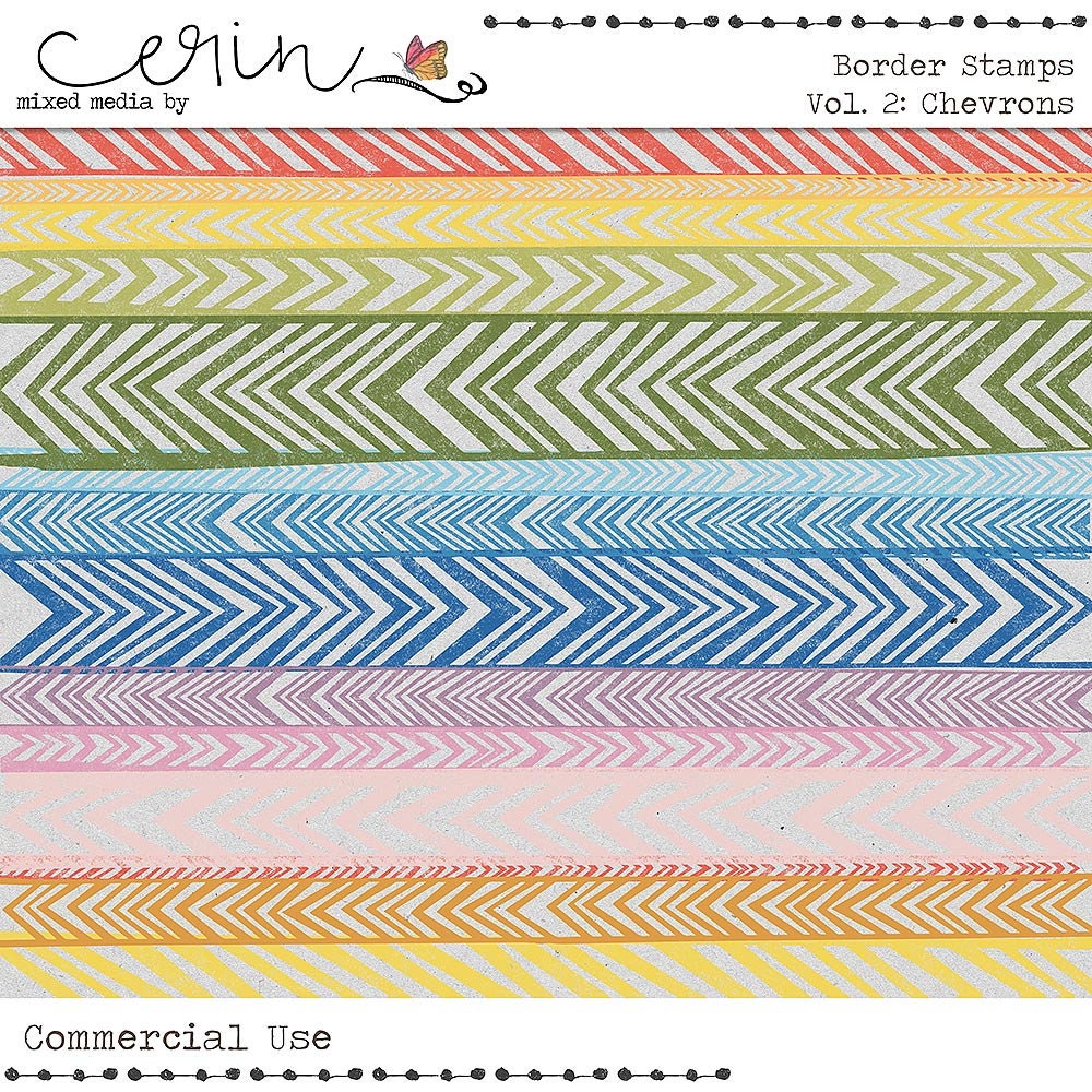 Orange Chevron Border