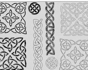 Digital Download Gaelic Greeting of Welcome, Celtic Knot Digi Stamp ...
