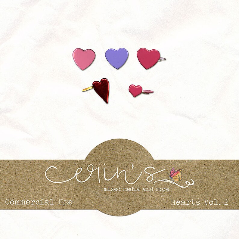 Commercial Use Heartsdigital Heart Bradsvalentine - Etsy