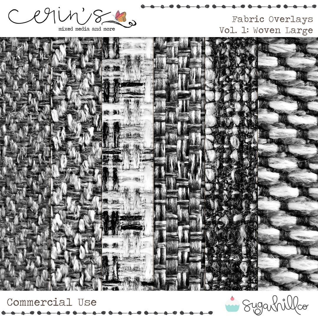 Fabric Overlays Vol.1~woven Commercial Use Digital Textures~high ...