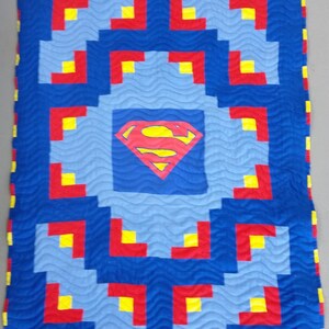 Superhero Baby Quilt - Etsy
