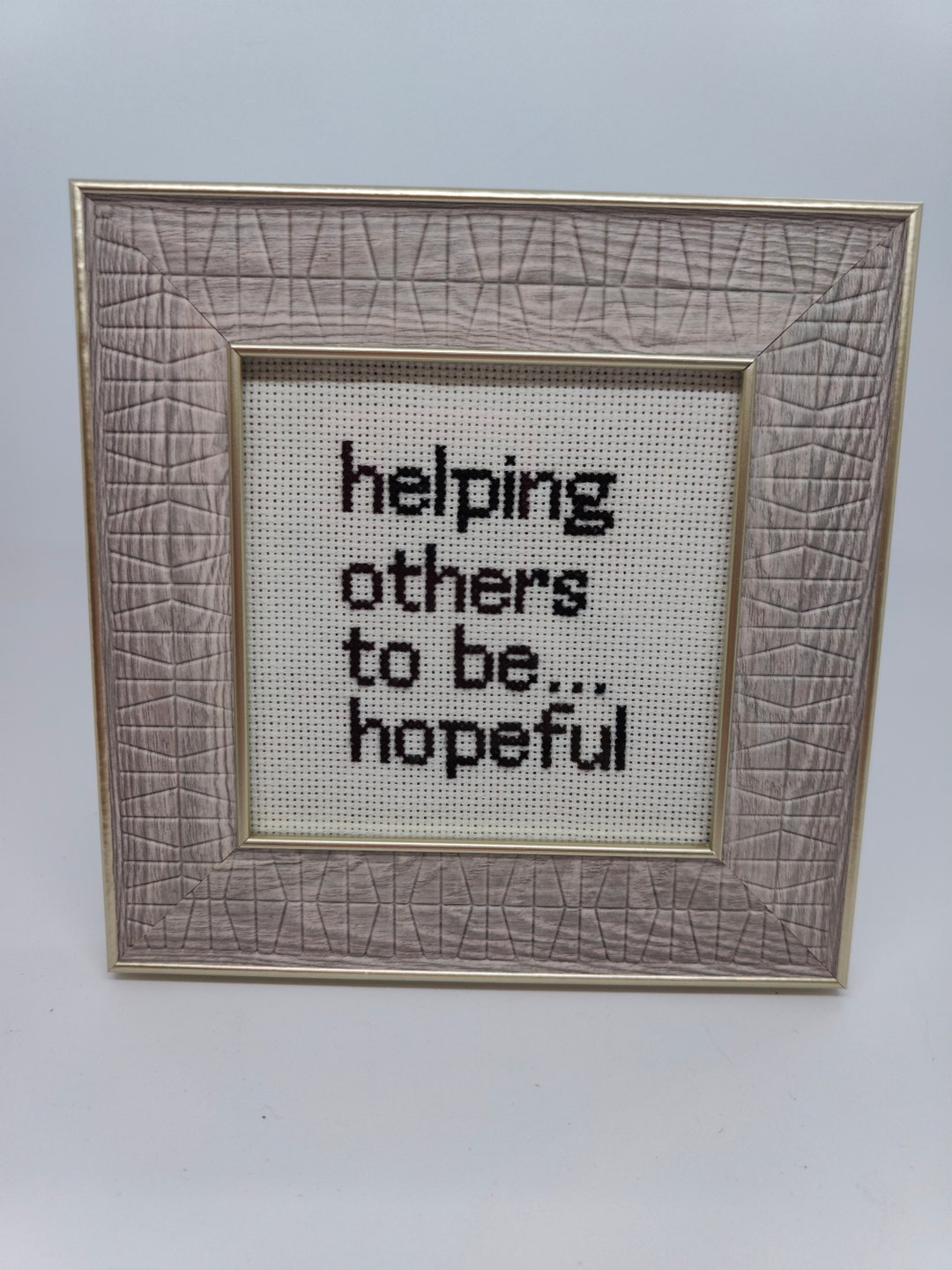 Motivational Quote " Helping Others to Be...helpful ",framed,completed ...