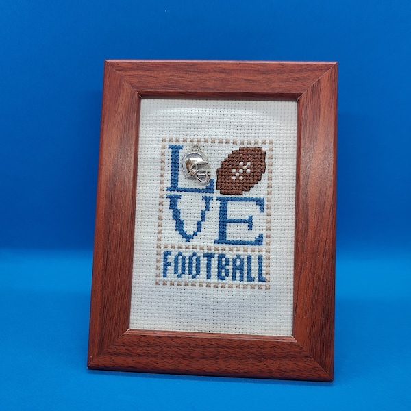 Football Player Cross Stitch - Etsy