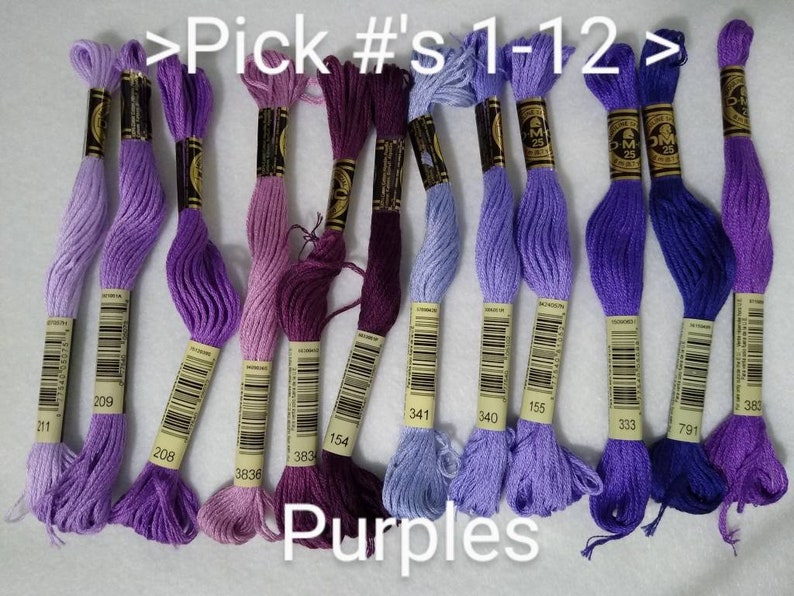 DMC Floss Colors for All Custom/made to Order Items Only,choices for ...