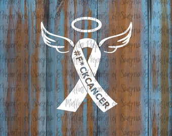 Fk Cancer V4 Sticker Decal - Etsy