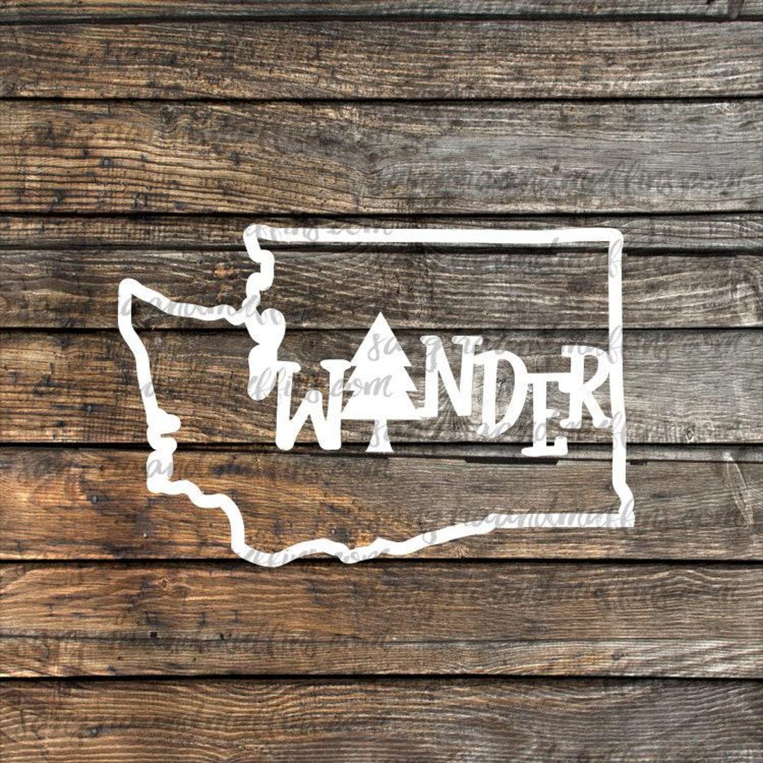 Washington State Decal: PNW Pride Sticker for Car or Laptop - Etsy