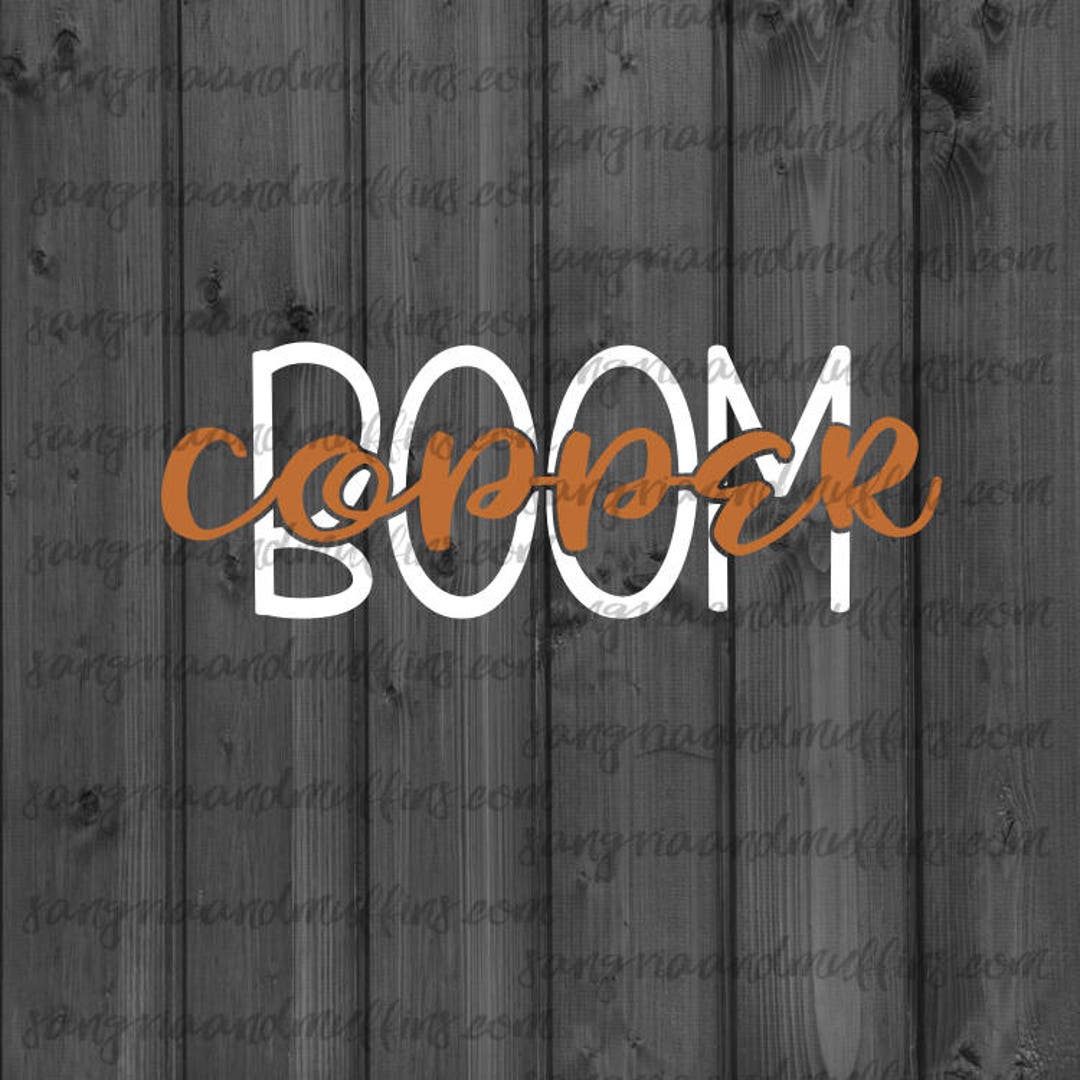 Copper Boom Decal, Gilmore Decal, Gilmore Girls Decal, Car Decal ...