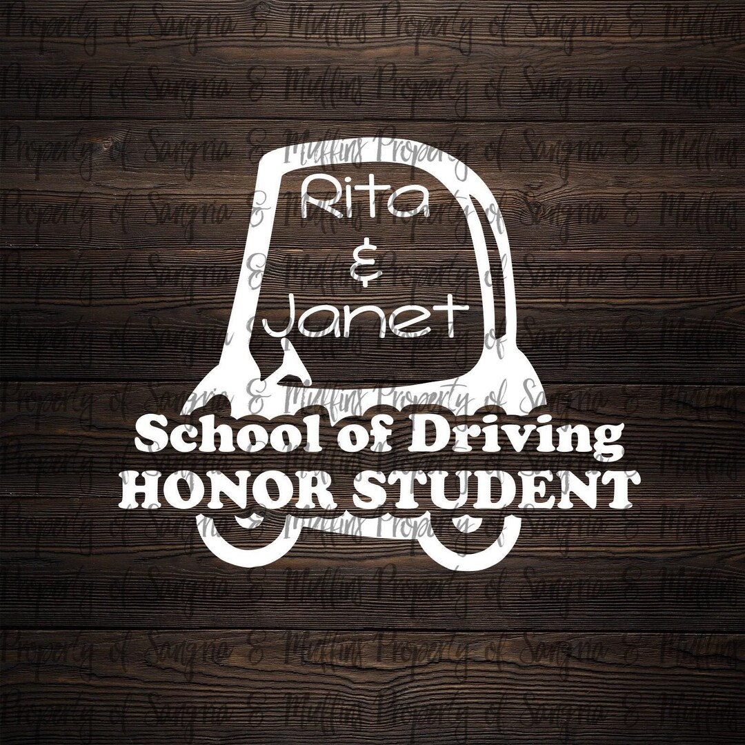 School of Driving Honor Student Decal (kids on Board, Vinyl Sticker) - Etsy