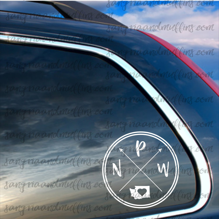 Washington State PNW Badge Pacific Northwest Badge Made In | Etsy