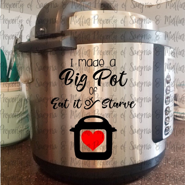 Instant Pot Decal - Etsy
