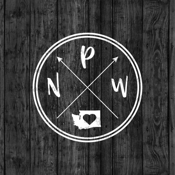 Washington State PNW Badge Pacific Northwest Badge Made In | Etsy