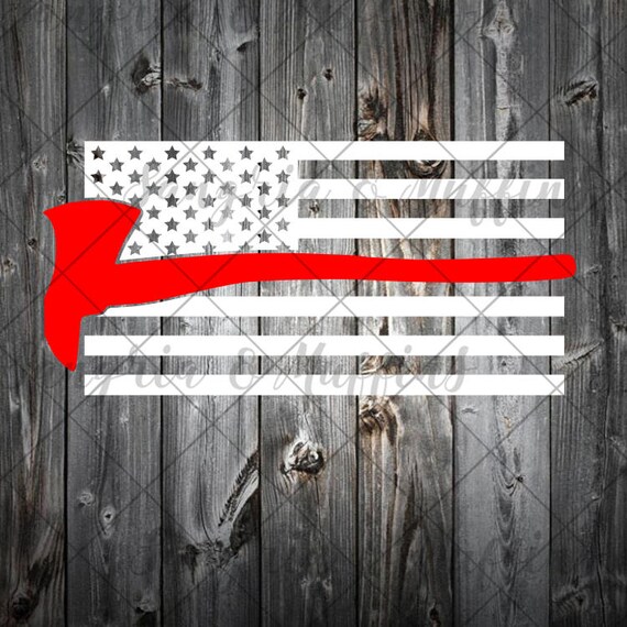 Fire Fighter Flag Red Ax fire Fighter Flag Ax Flag Fire - Etsy