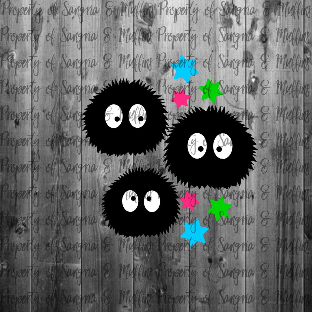 Soot Sprite Decal Set: Star Food Stickers for Car and Laptop - Etsy