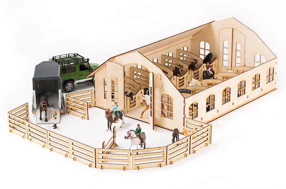 BIG SET-14 stalls-horse stable-wooden horse stable-wooden | Etsy