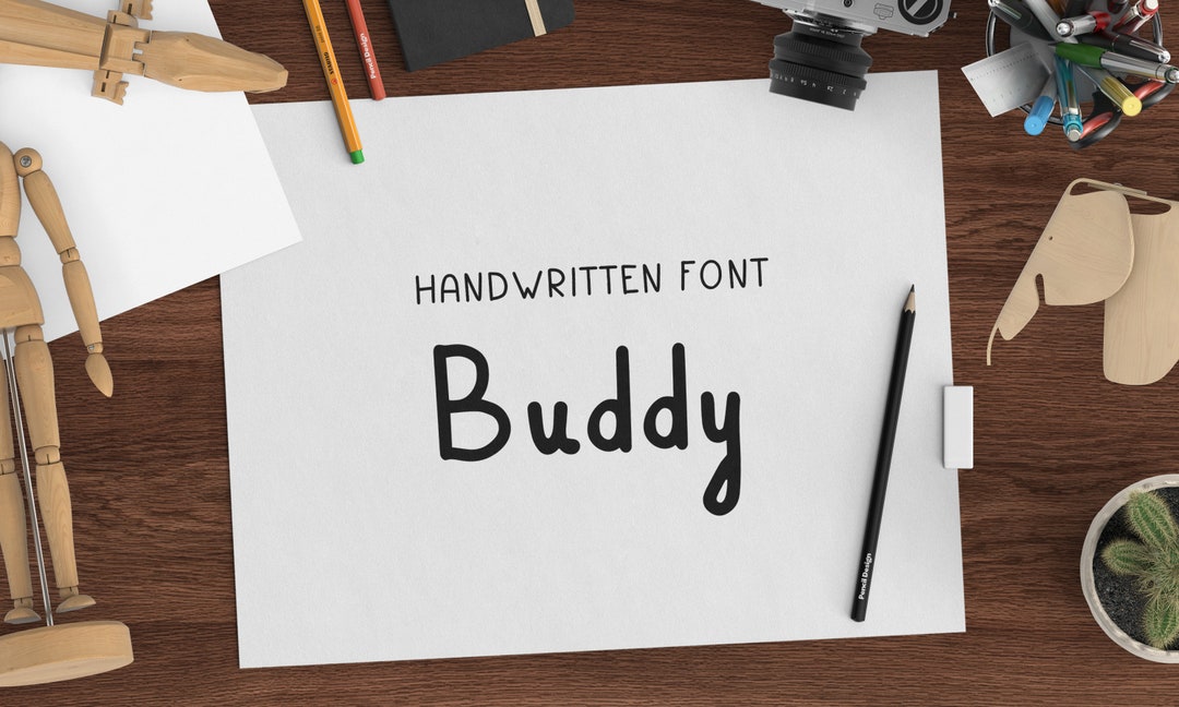 Buddy Handwritten Font, Hand Drawn Fonts, Digital Note Taking Font ...