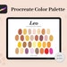 Leo Procreate Color Palette, Zodiac Color Palette, Hex Code, Ipad ...
