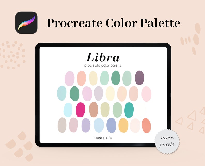 Libra Procreate Color Palette, Zodiac Color Palette, Hex Code, Ipad ...