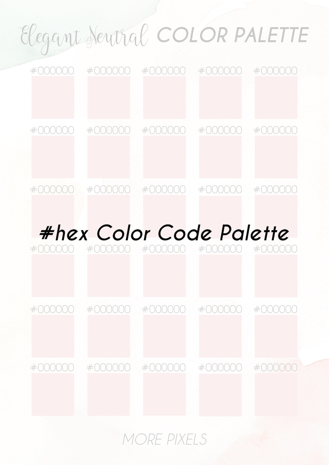 Unicorn Pastel Rainbow Procreate Color Palette Hex Code | Etsy