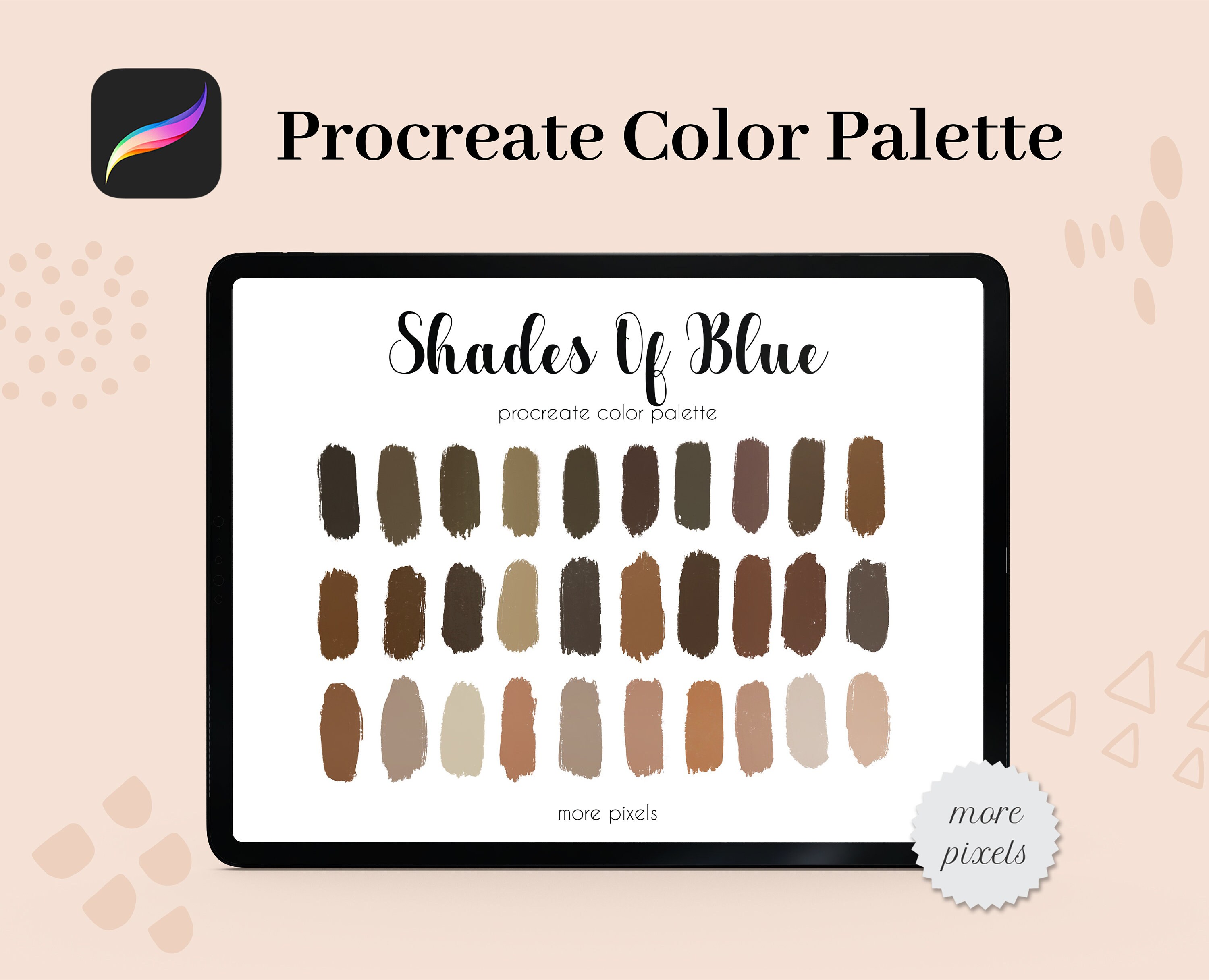 Shadows of Brown Procreate Color Palette Hex Code iPad - Etsy