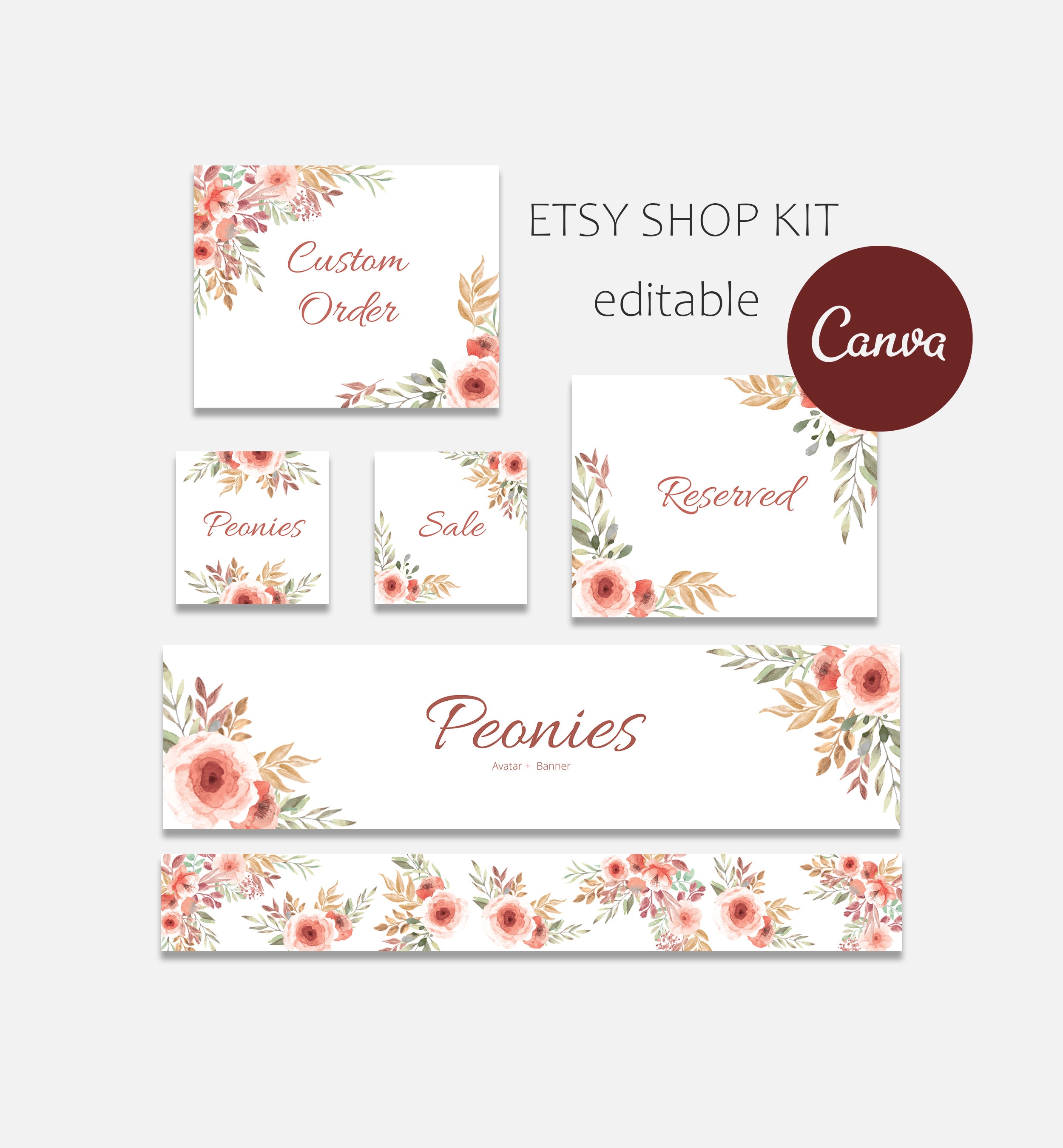 Etsy Shop Graphic Kit, Etsy Branding, Custom Etsy Banner, Etsy Shop ...