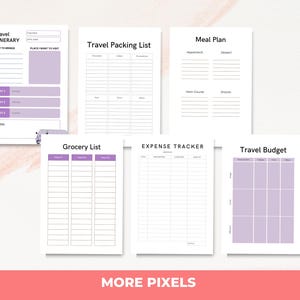Complete Travel Planner PDF, Itinerary, Packing List, Budget ...