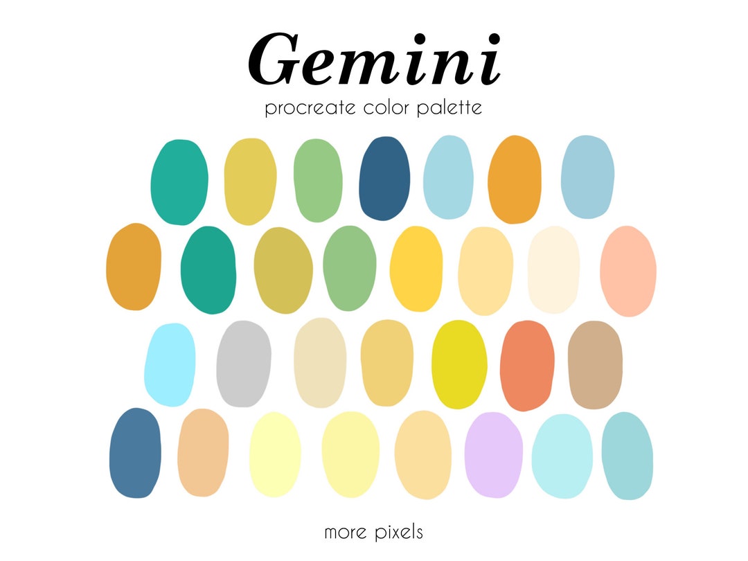 Gemini Procreate Color Palette, Zodiac Color Palette, Hex Code, Ipad ... Gemini Procreate Color Palette, Zodiac Color Palette, Hex Code, Ipad ...