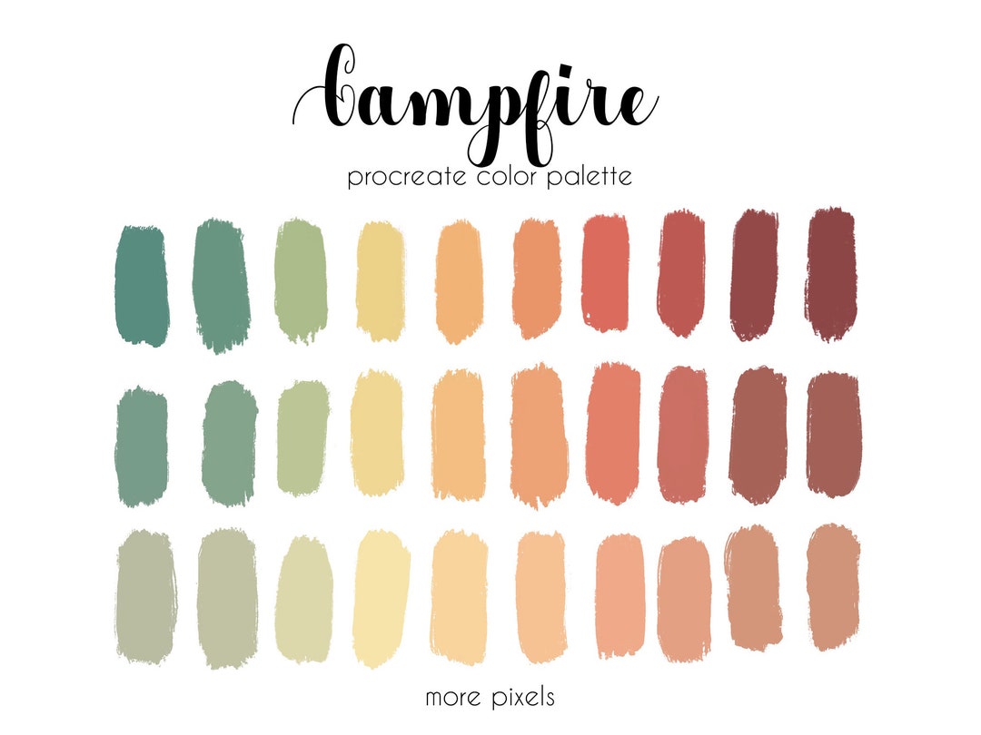 Campfire Procreate Color Palette Hex Code Ipad Color Palette