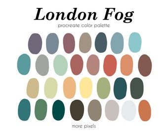 Colors of London England Wall Printable Pantone Digital Palette Art ...