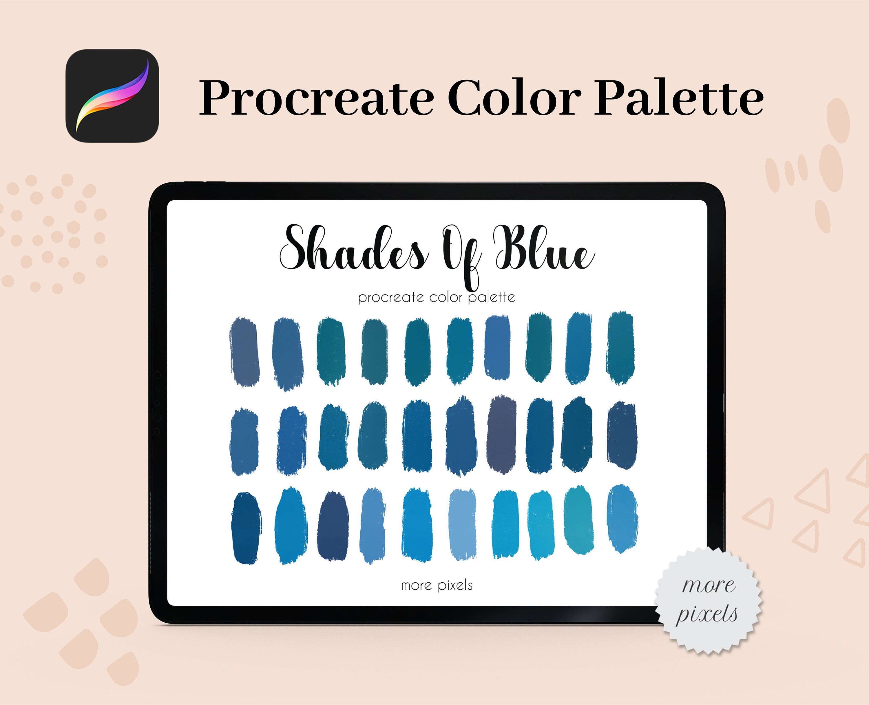 Shadows of Blue, Procreate Color Palette, Hex Code, Ipad, Color Palette ...